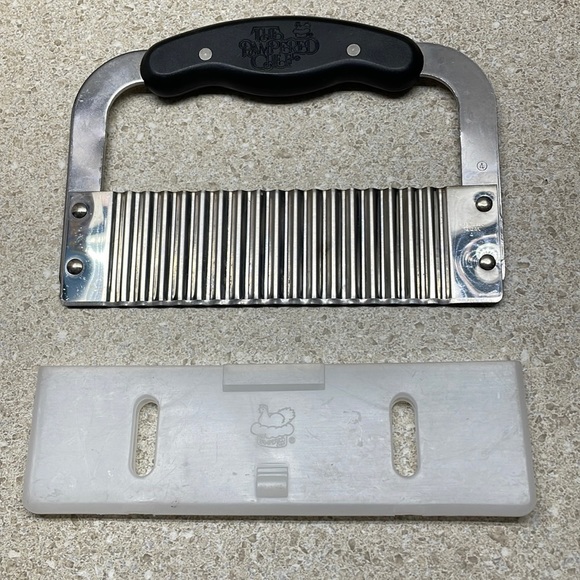 Kitchen | Pampered Chef Straight Edged Crinkle Cut Blade With Cover 163 ...